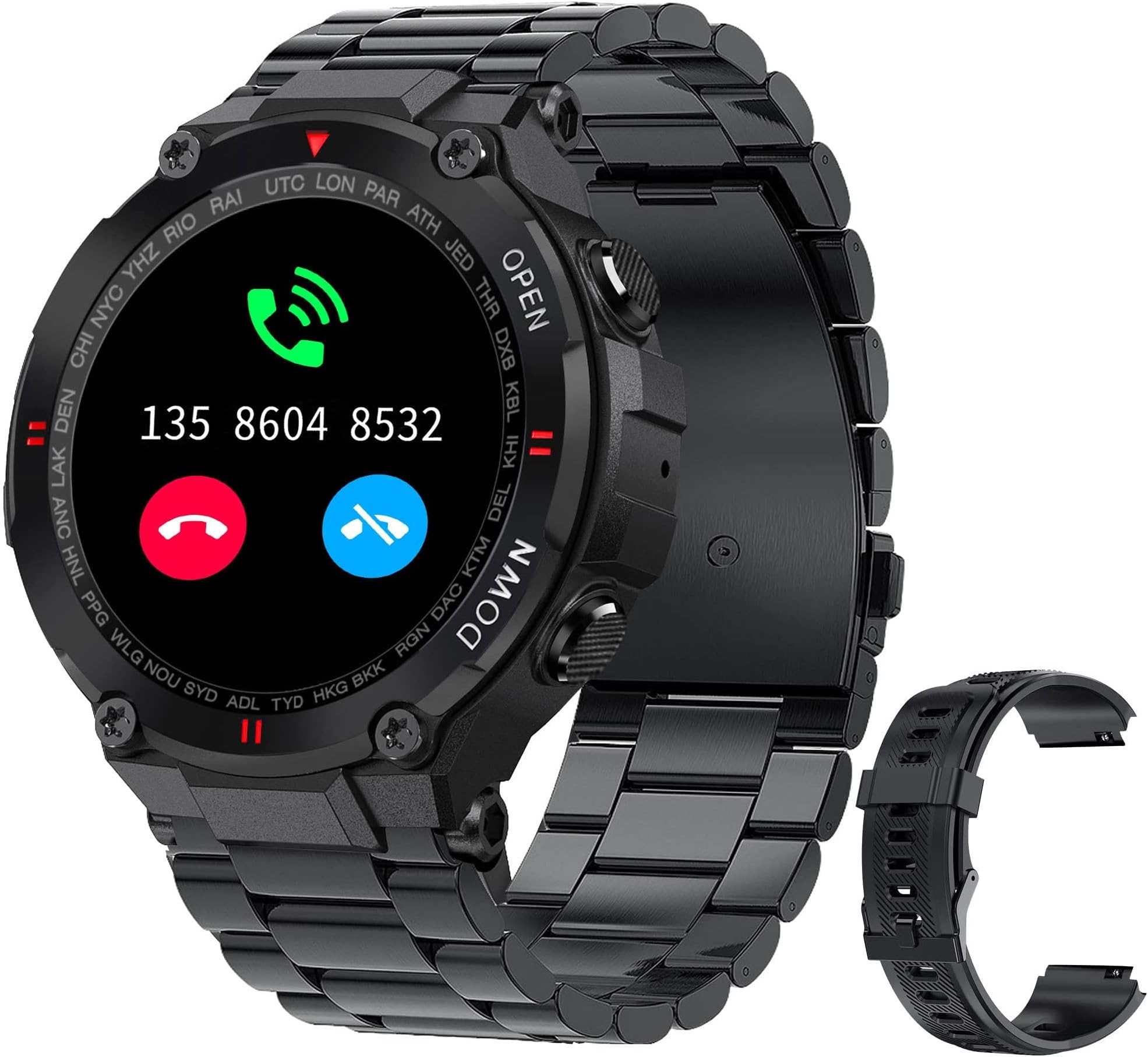 GOKOO Smartwatch Herren Smart Armbanduhr Fitness Tracker mit ...