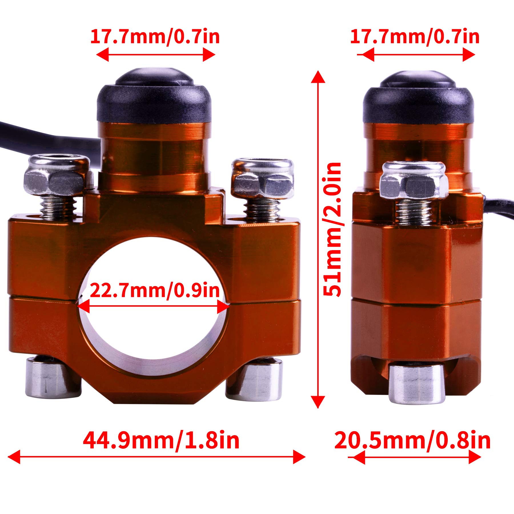 Snapklik.com : ORAEVY CNC Universal Motorcycle Engine Stop Start Kill ...