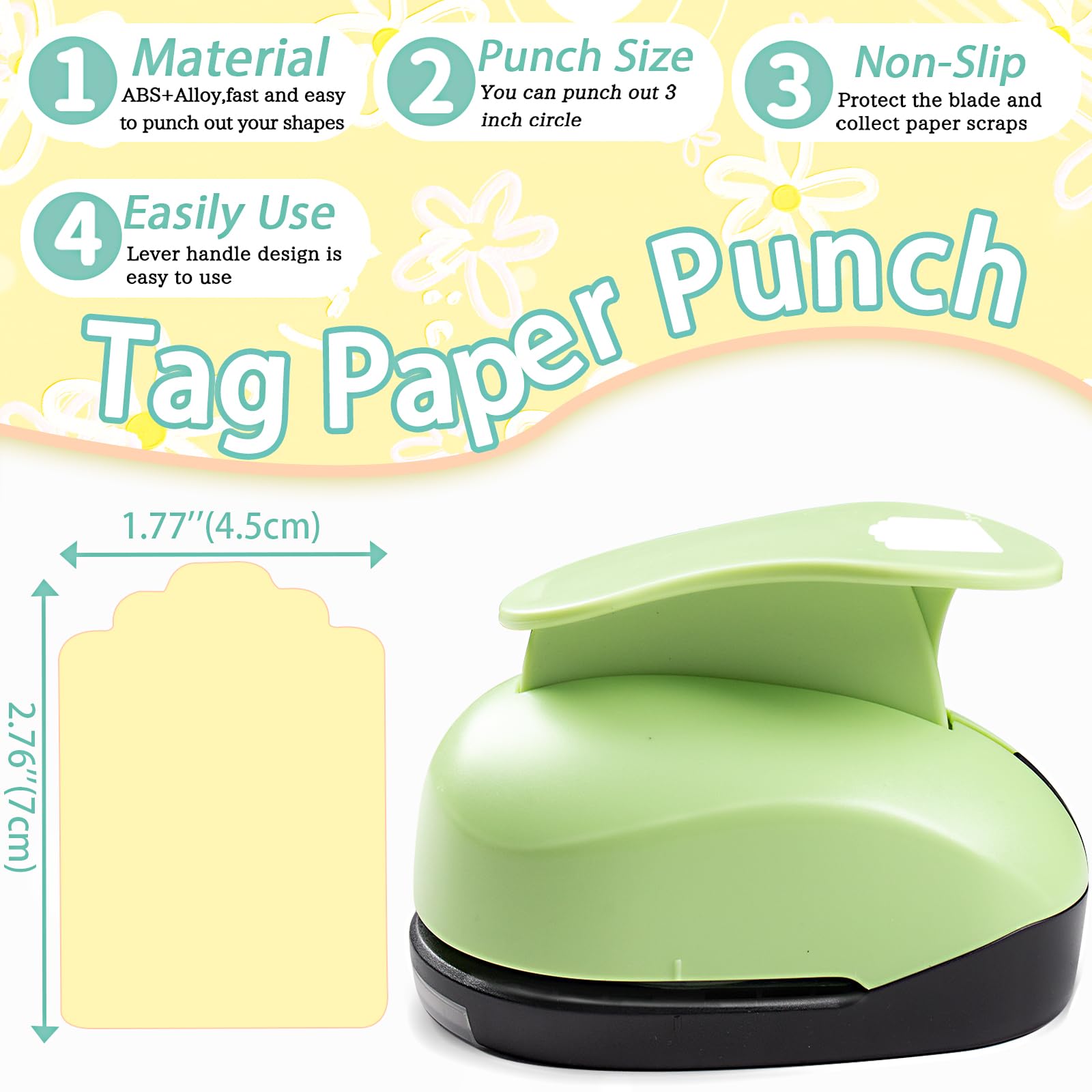Snapklik.com : Tag Hole Punch 3 Inch Tag Puncher TagCutter Tags Punches ...