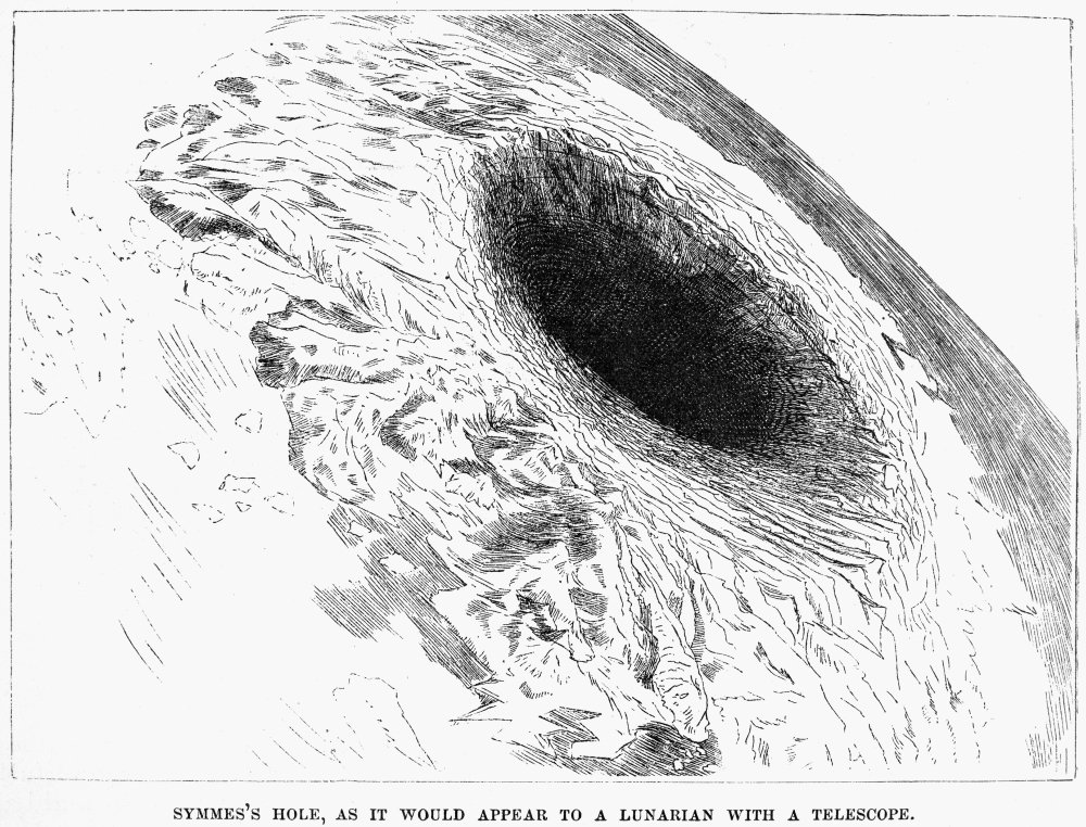 John C Symmes Theory Na 19Th Century Drawing Illustrating The Hollow ...