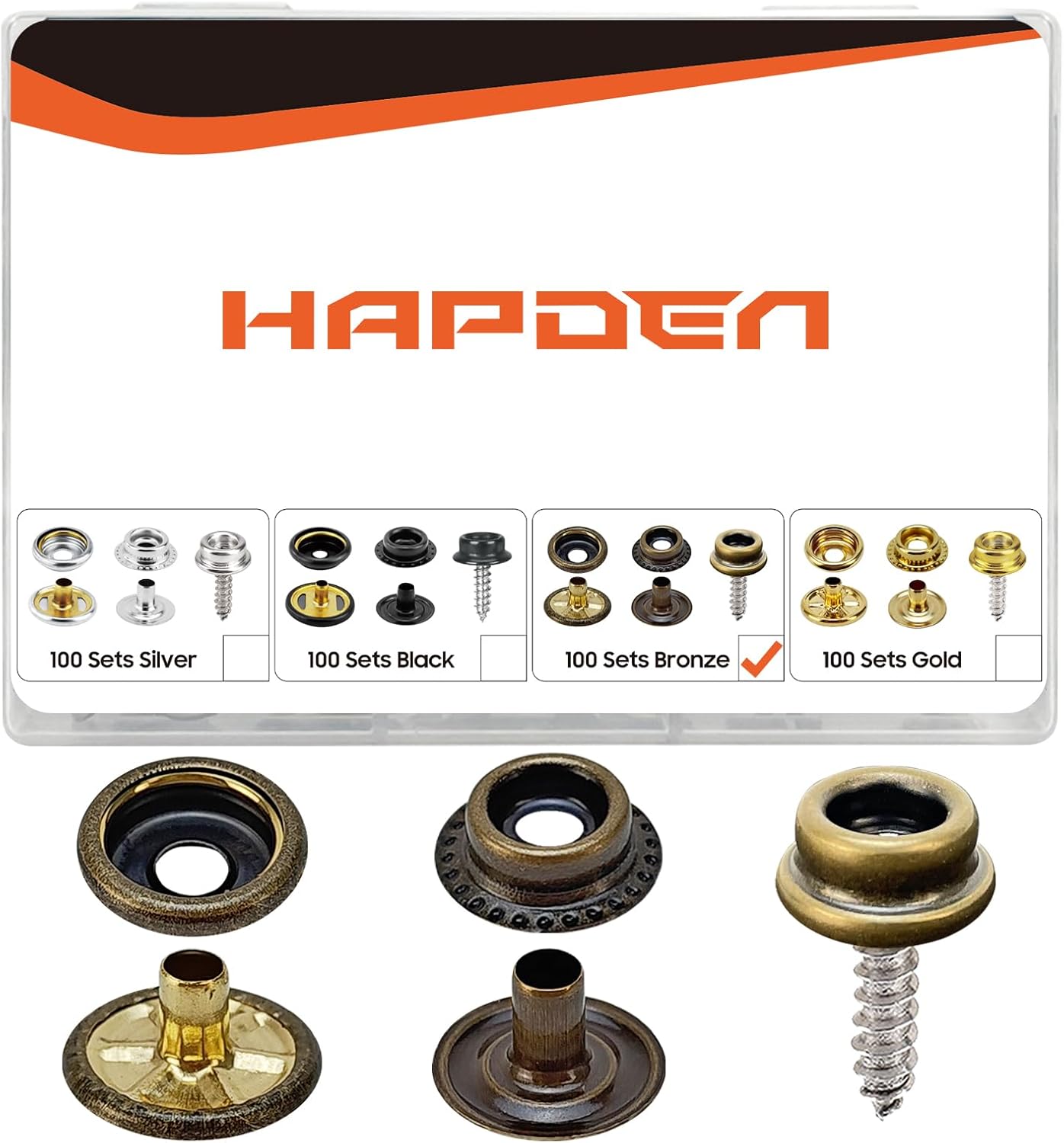 Amazon.com: 350 Pcs Boat Cover Snaps, Canvas Snap Kit & Button Snaps ...