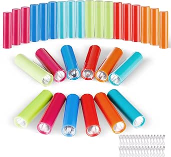 KunHe 30 Pack Rechargeable Mini Small Flashlights Bulk for Kids Compact ...