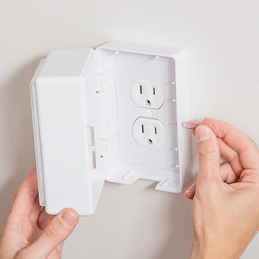 Amazon.com : Outlet Covers Baby Proofing – Locking Outlet Cover Box ...