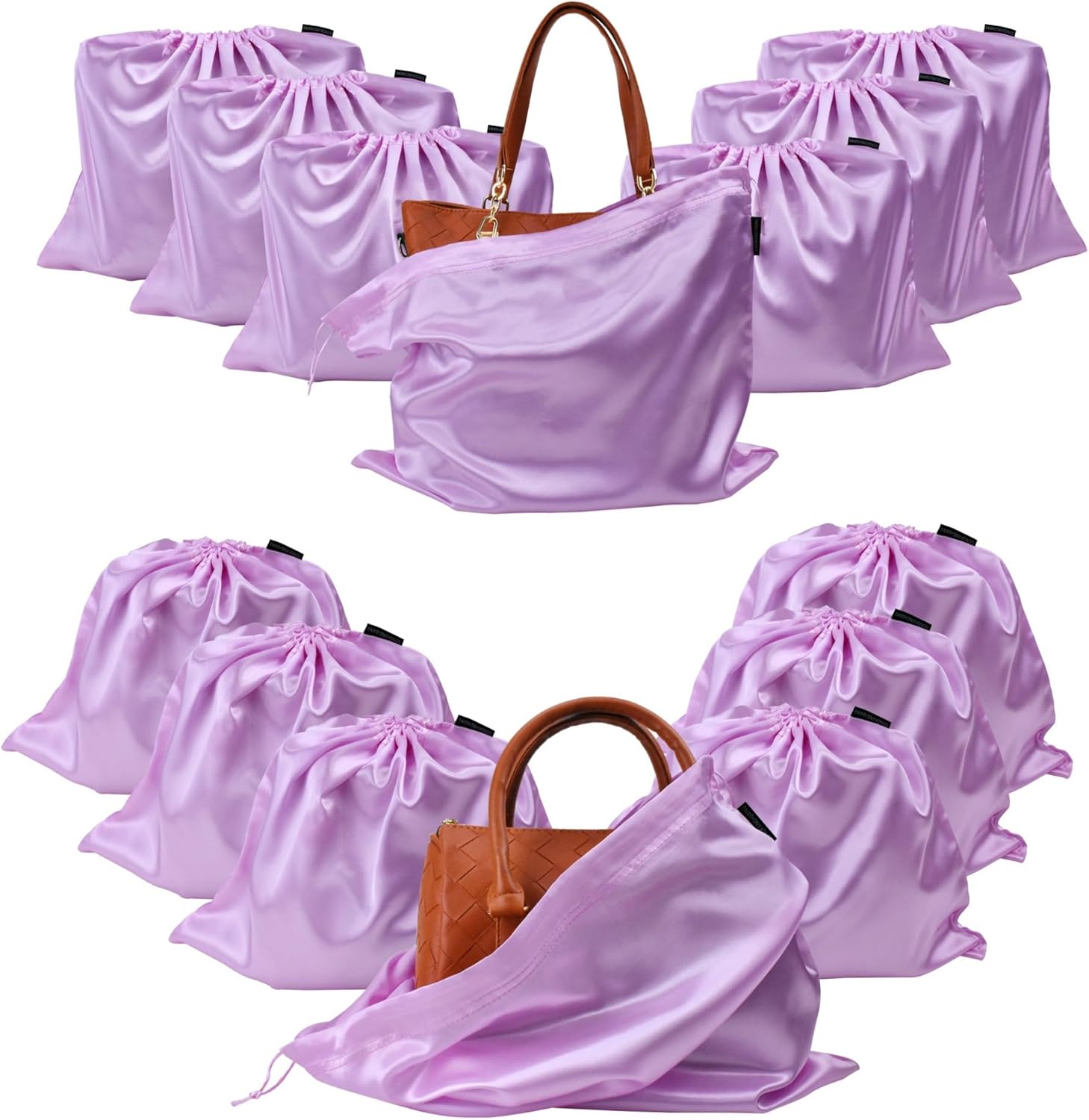 Amazon.com: GONGKANGYUAN 12 Pcs Dust Bags for Purses and Handbags Satin ...