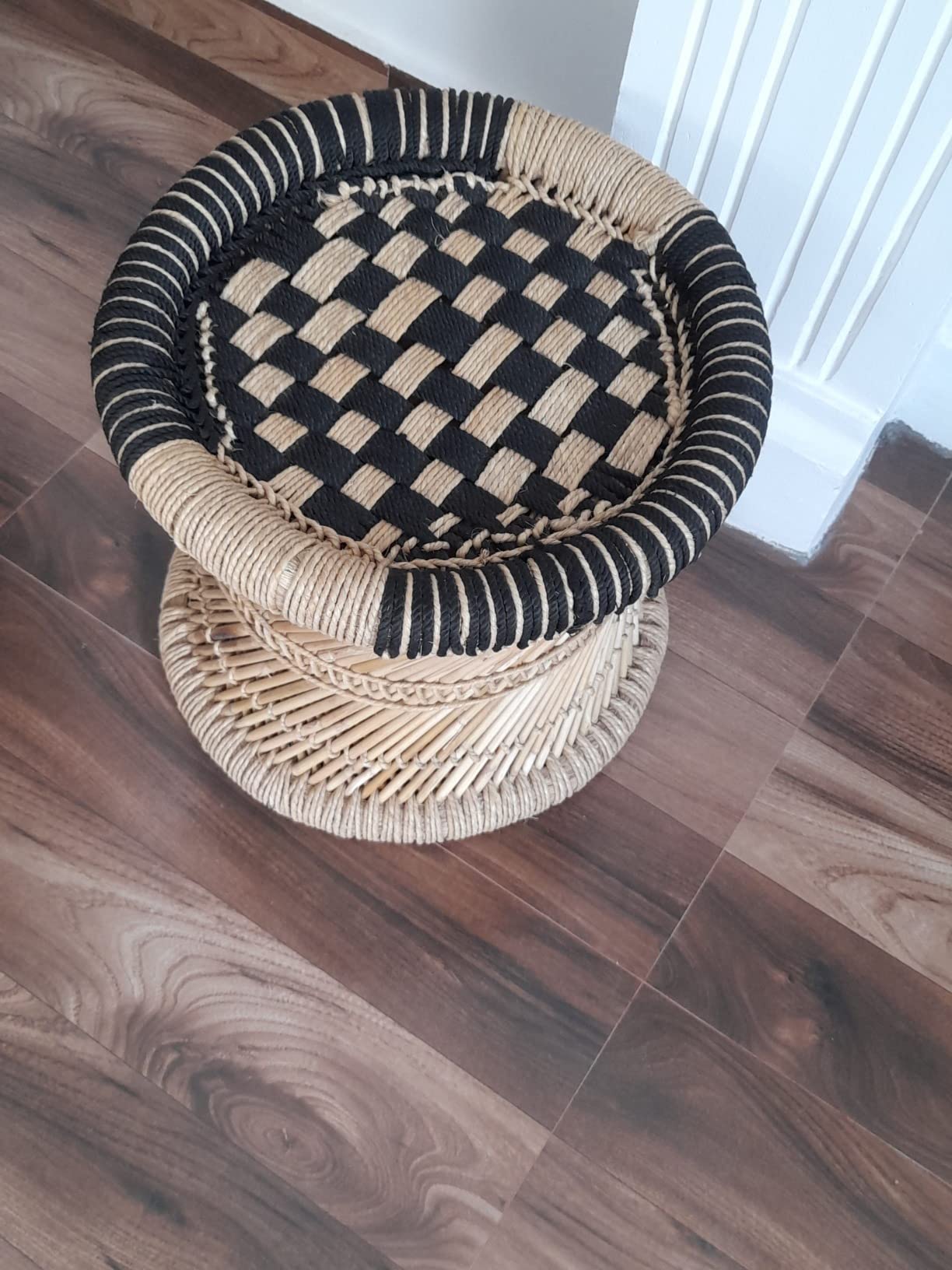 yashika creations handicraft ! Natural Bamboo(SARKANDA) Mudda Stool ...