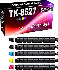 Amazon.com: XWWSKK 5-Pack (2BK+C+Y+M) Compatible High Capacity TK-8527 ...
