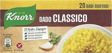 Knorr Dado Classico - 20 Dadi, 200 g : Amazon.it: Alimentari e cura ...
