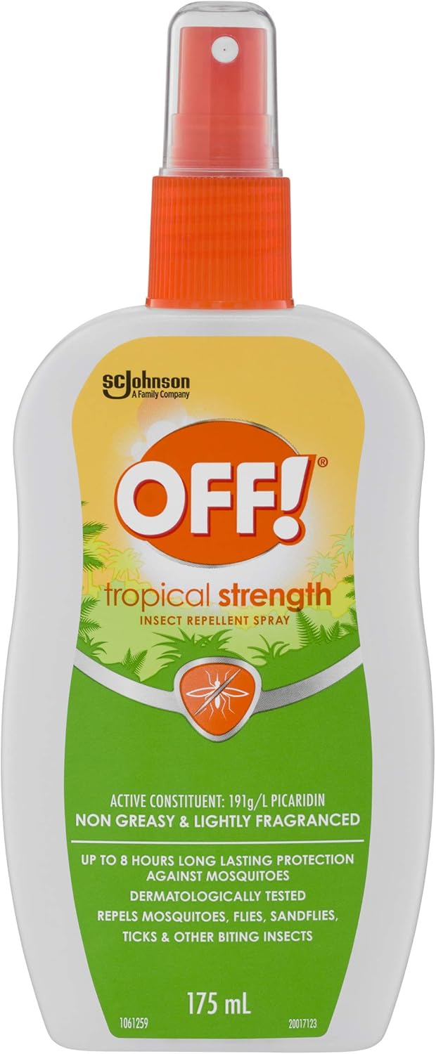 OFF! Tropical Strength Insect Repellent Spray, Non Greasy, Up to 8 ...