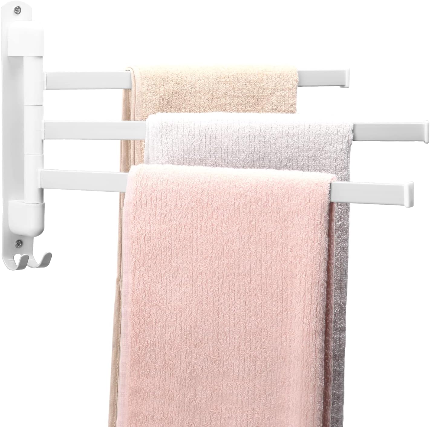 Idocolors Handtuchhalter Drehbarer Wand Badetuchhalter 3 Stangen ...