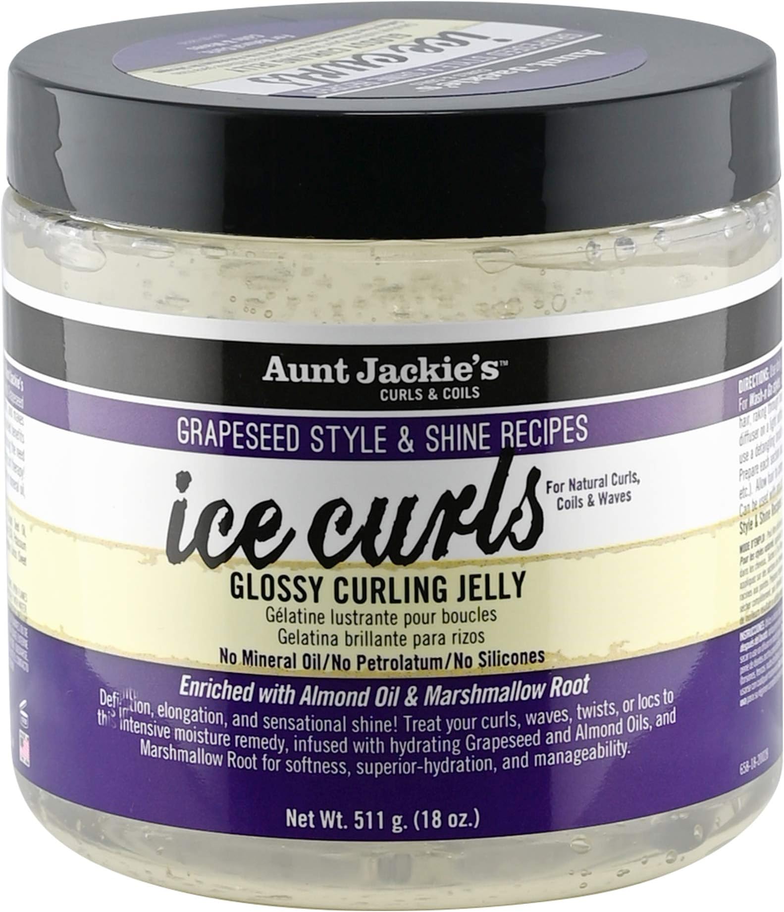 Aunt Jackies Grapeseed Style And Shine Recipes Ice Curls Glossy ...