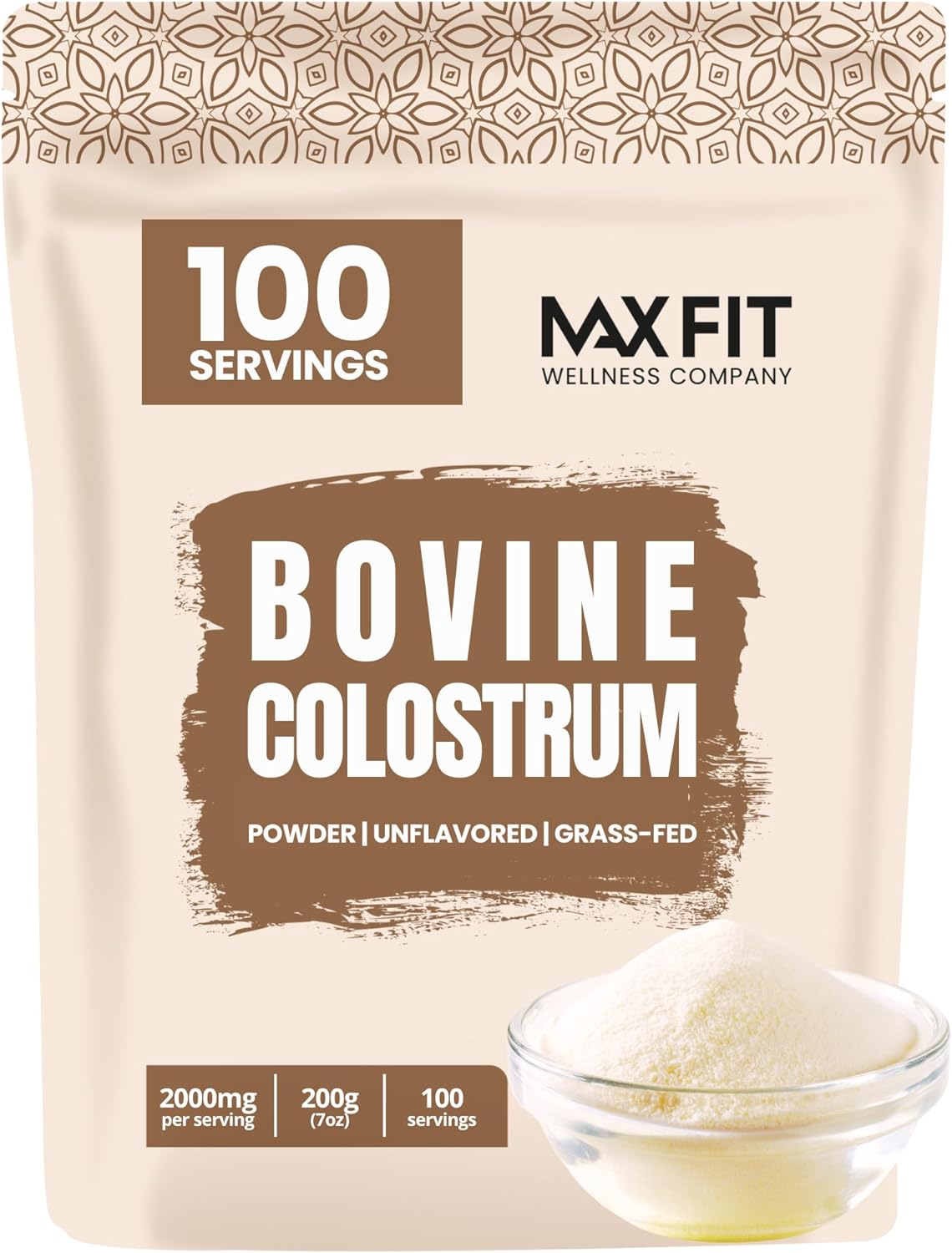 Amazon.com: MAX FIT Colostrum Powder Supplement, Bovine Colostrum ...