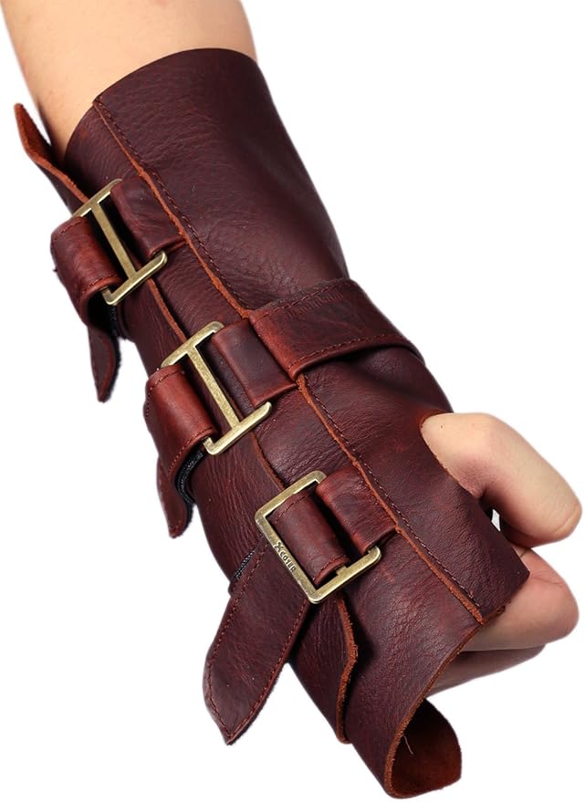 Amazon.com: LeadCos Bane Wrist Brace Leather Wrist guard Right Hand ...