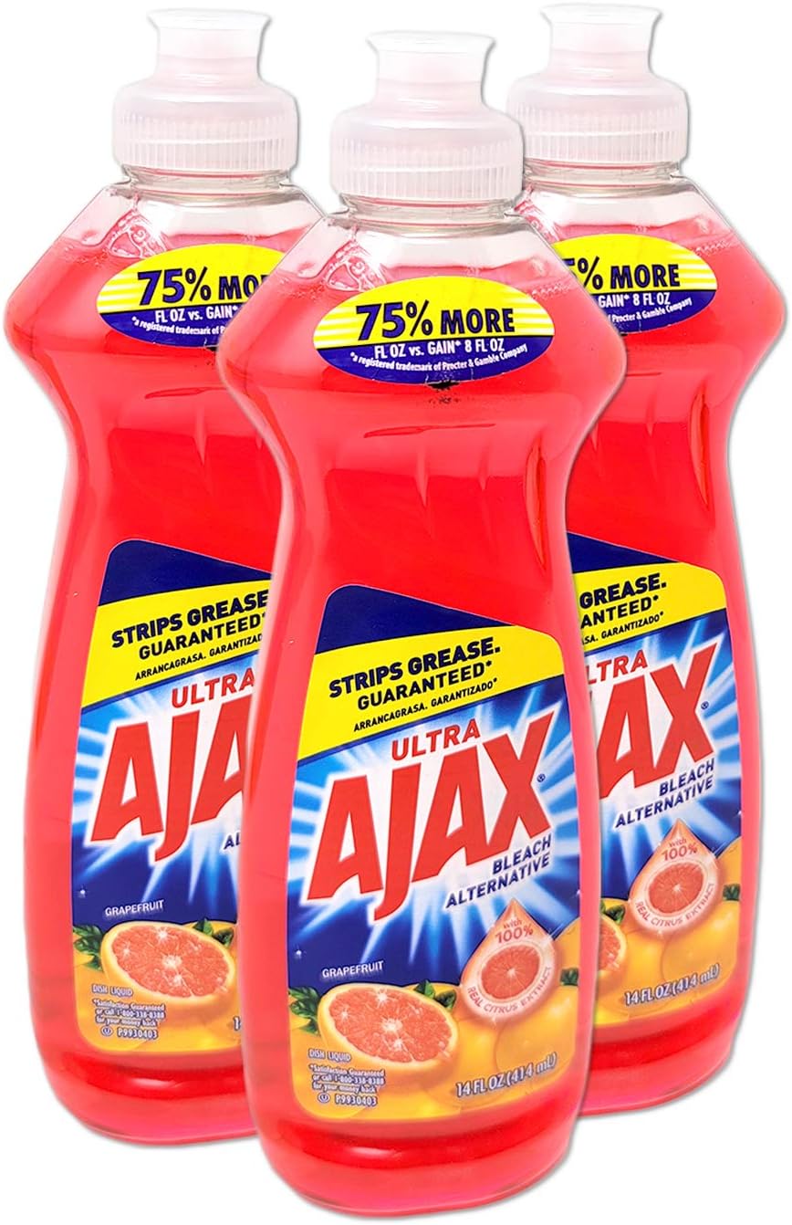 Amazon.com: Ajax Dish Washing Soap Bleach Alternative, Ruby Red ...