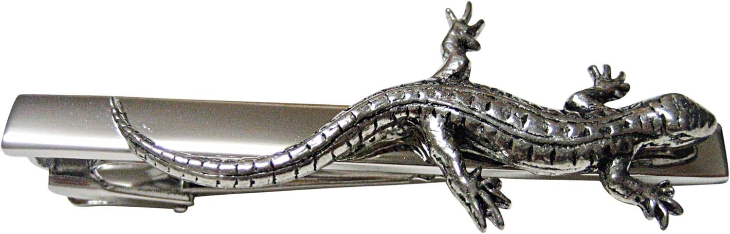 Amazon.com: Kiola Designs Large Lizard Gecko Square Tie Clip : Clothing ...