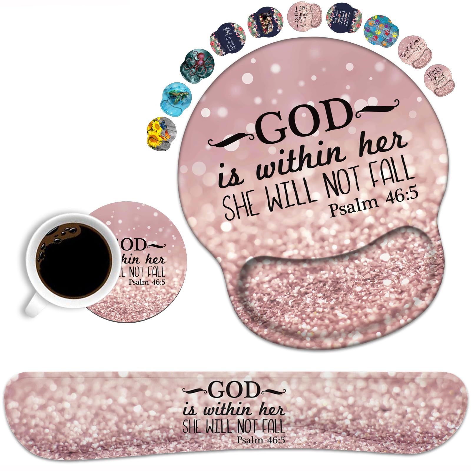 Amazon.com : Keyboard Wrist Rest and Mouse Pad Wrist Support Set with ...