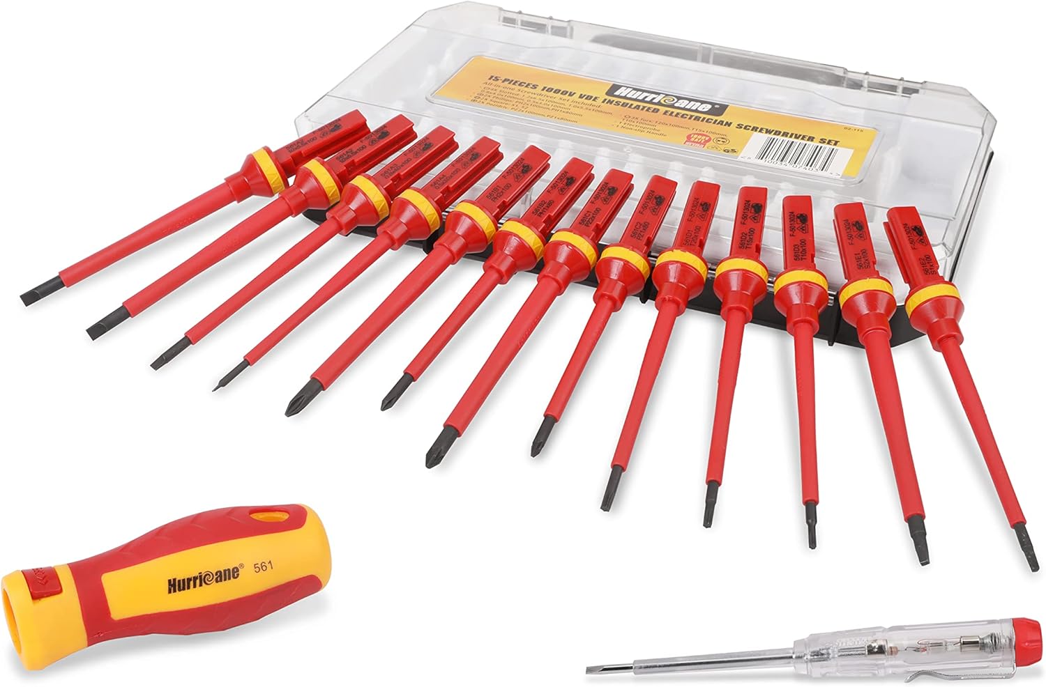 HURRICANE 1000V Insulated Electrician Screwdriver Set, All-in-One ...
