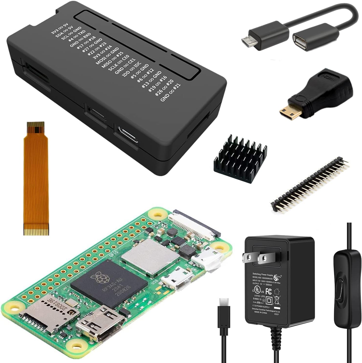 Amazon.com: iUniker Raspberry Pi Zero 2 W Basic Starter Kit - Raspberry ...