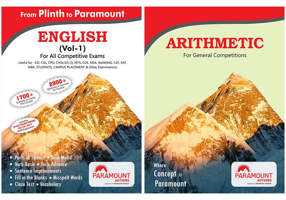 Buy Paramount SSC exam combo Pack| Plinth To Paramount English (Vol.1 ...