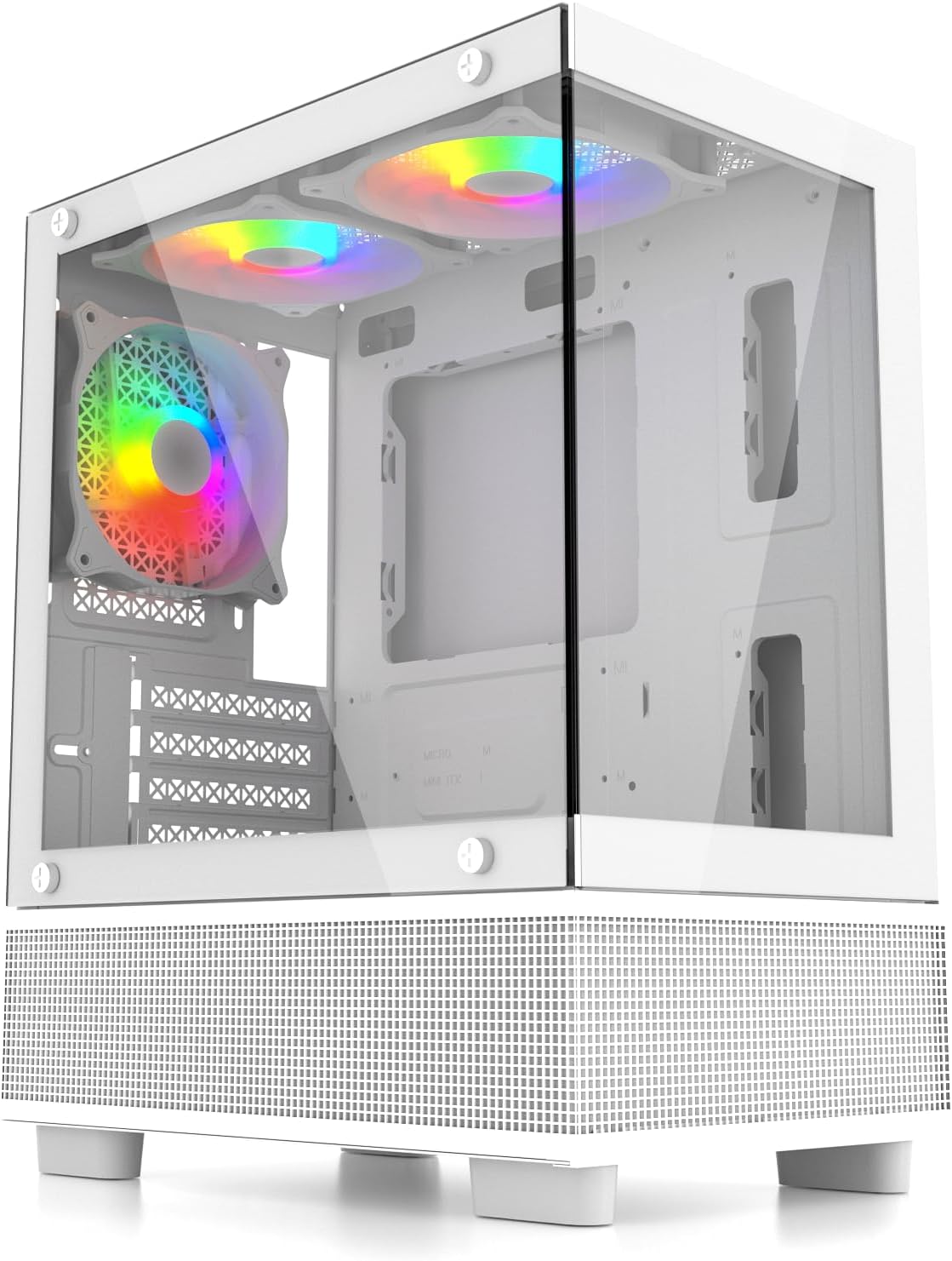IONZ KZ-V Mini Aether PC Gaming case M/ATX Tempered Glass With Maximum ...