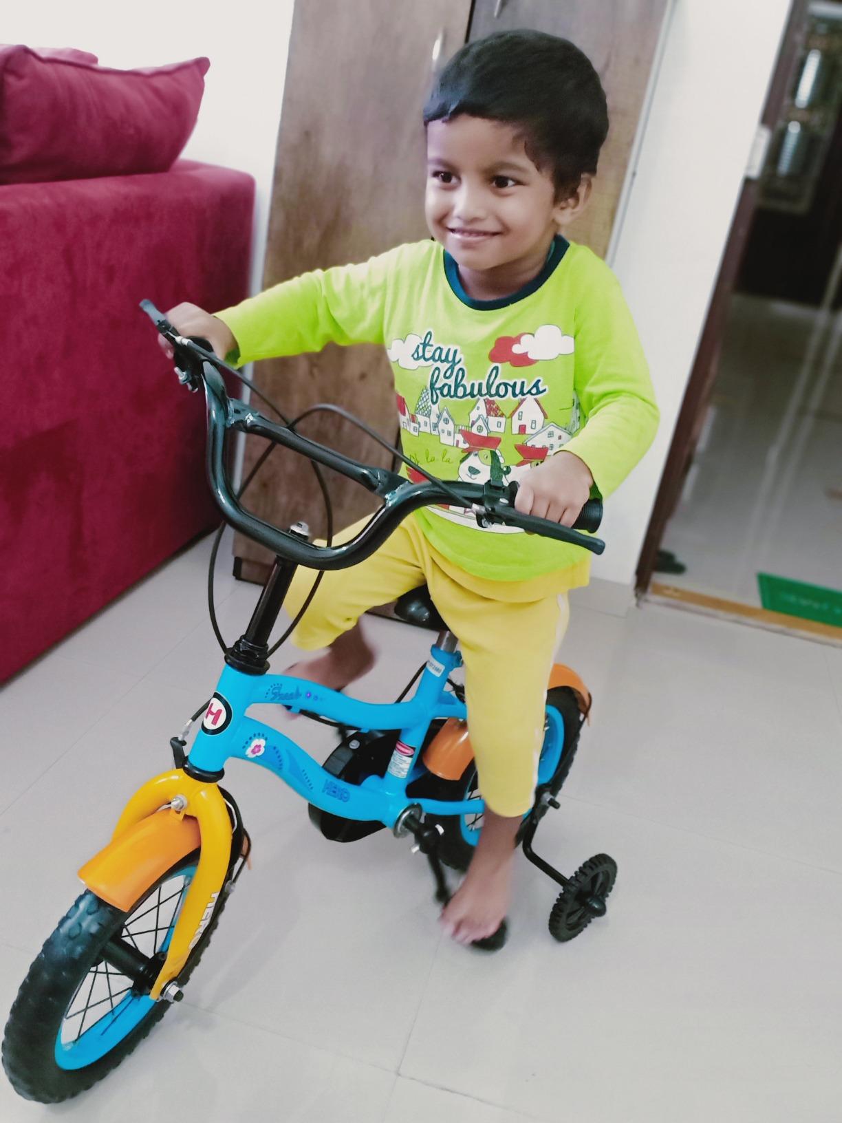 Buy Hero Freak 12T Single Speed Cycle (Blue/Orange) - Without Backrest ...