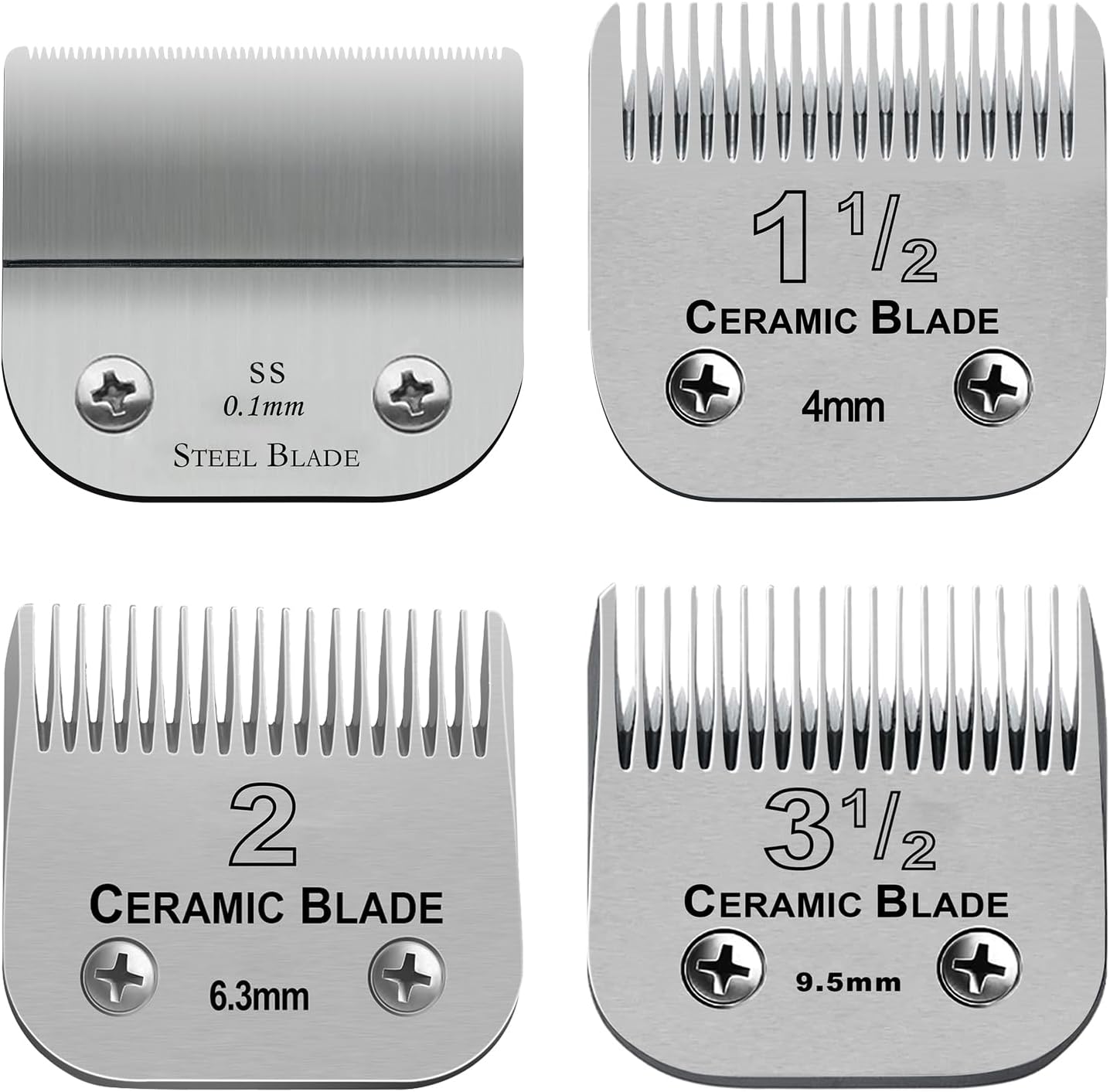 Amazon.com: 4 Pack Professional Detachable Replacement Blades set,Size ...