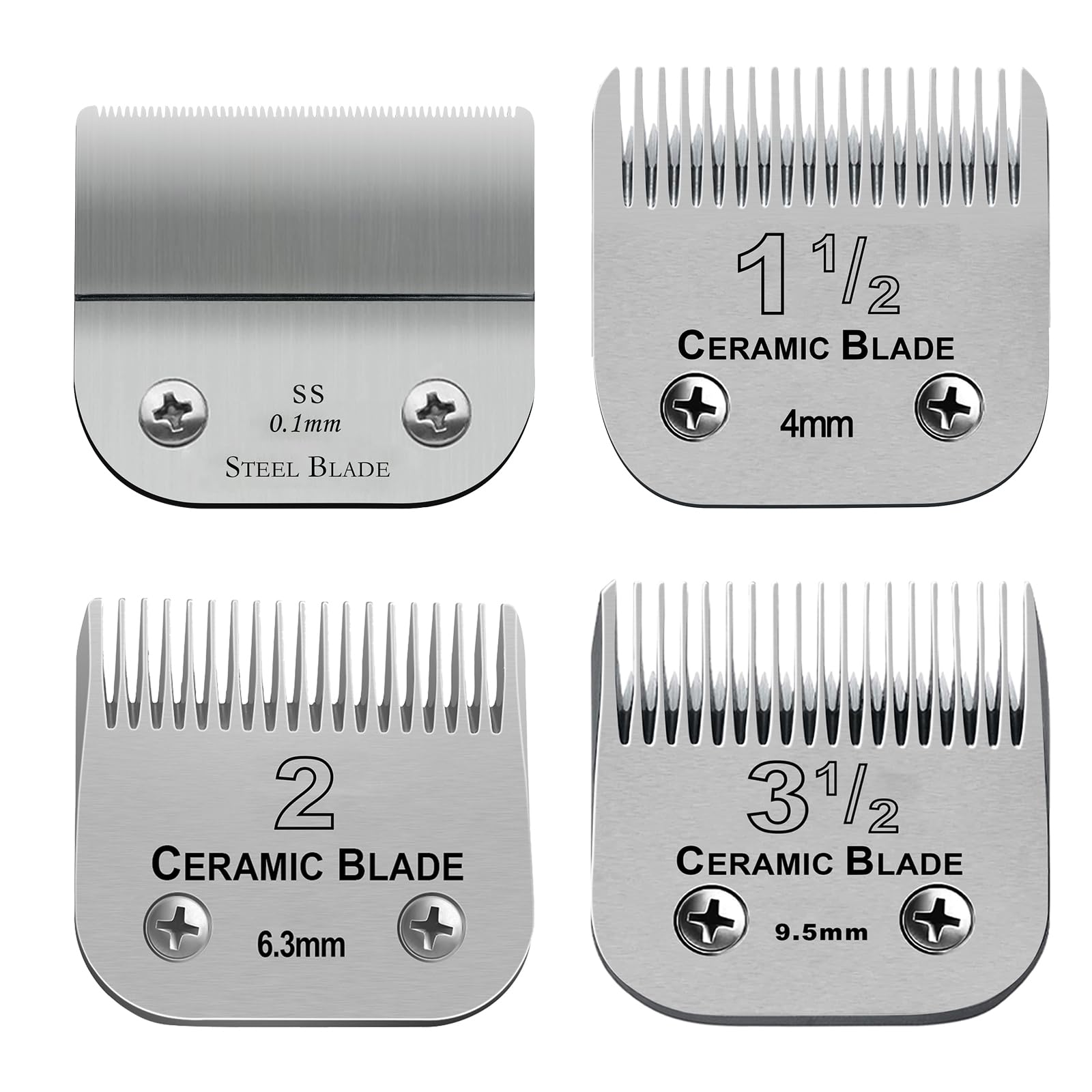 Amazon.com: 4 Pack Professional Detachable Replacement Blades set,Size ...