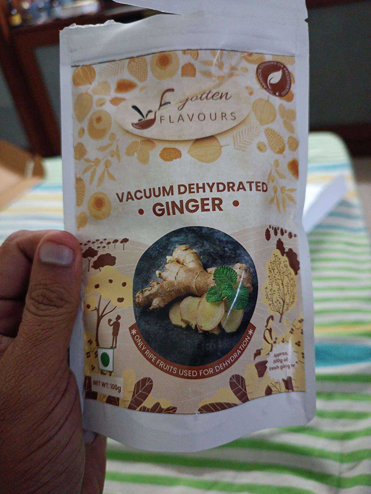 Forgotten Flavours - Sweet Ginger Candy| 100 gms | Dry Ginger Candy for ...