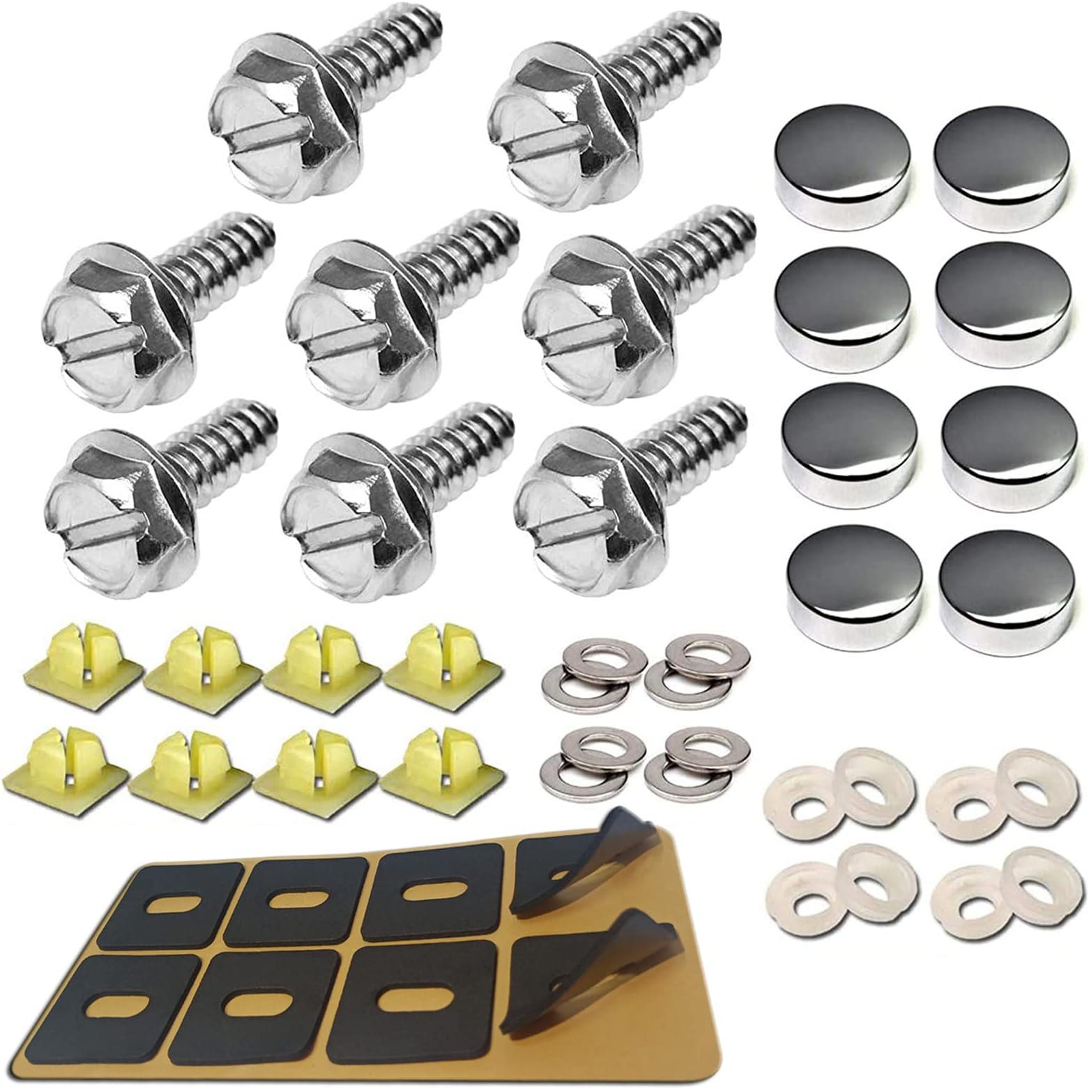 Amazon.com: License Plate Screws Stainless Steel - M6X20mm Rust ...