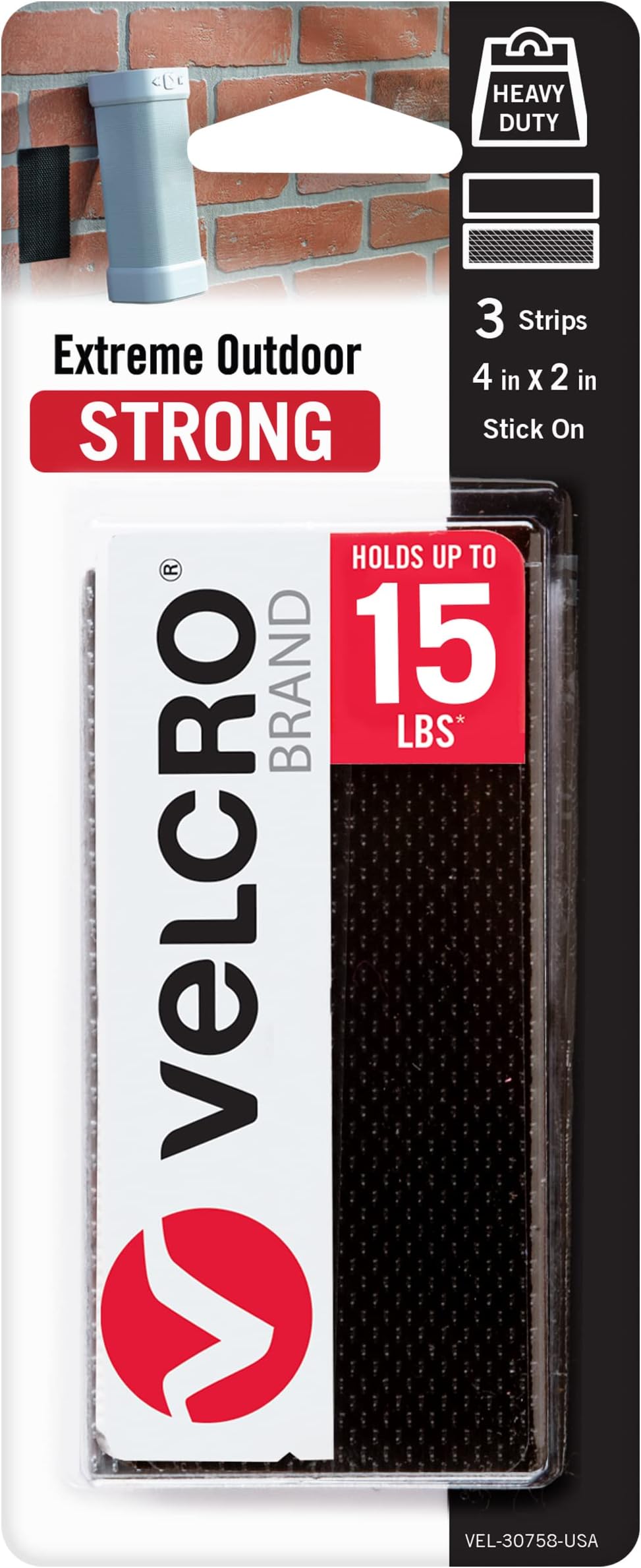 Amazon.com: VELCRO Brand Sticky Back Strips with Adhesive | 4 Count ...