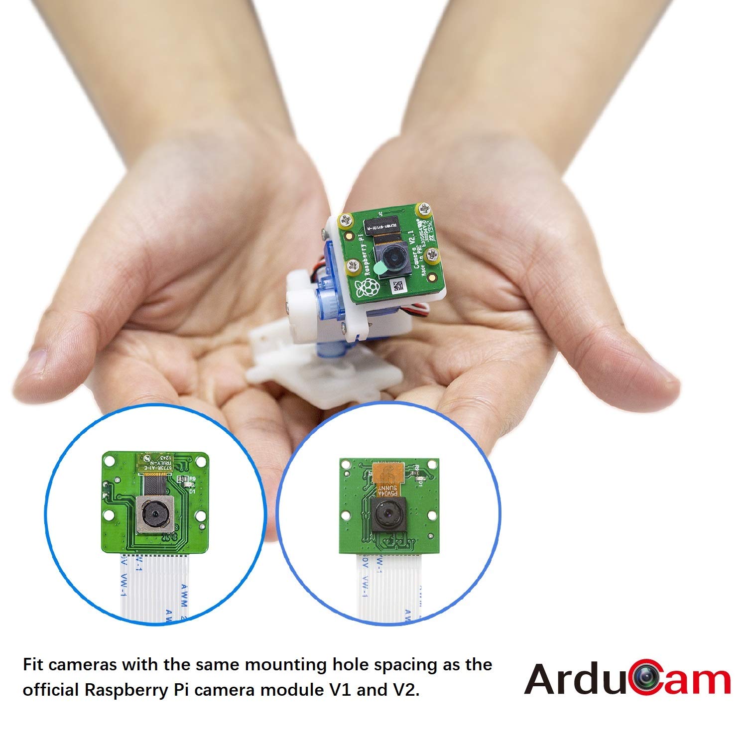 Arducam Pan Tilt Platform For Raspberry Pi Camera 2 Dof Bracket Kit With Digital Servos And Ptz