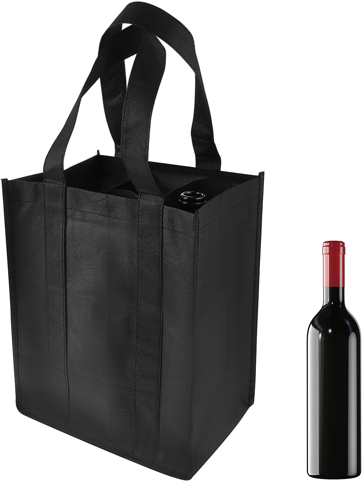 Amazon.com: Reusable Canvas Wine Tote for 6 Bottles - Extremely Sturdy ...