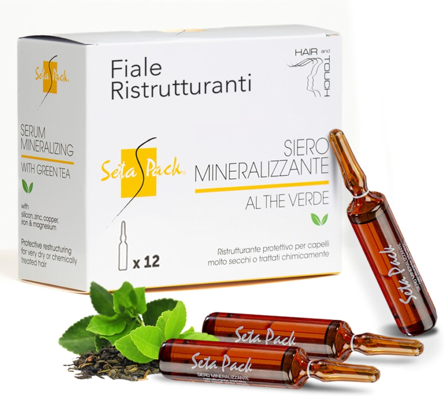 SETA PACK - Fiale Ristrutturanti Capelli Donna - Fiale Mineralizzanti ...