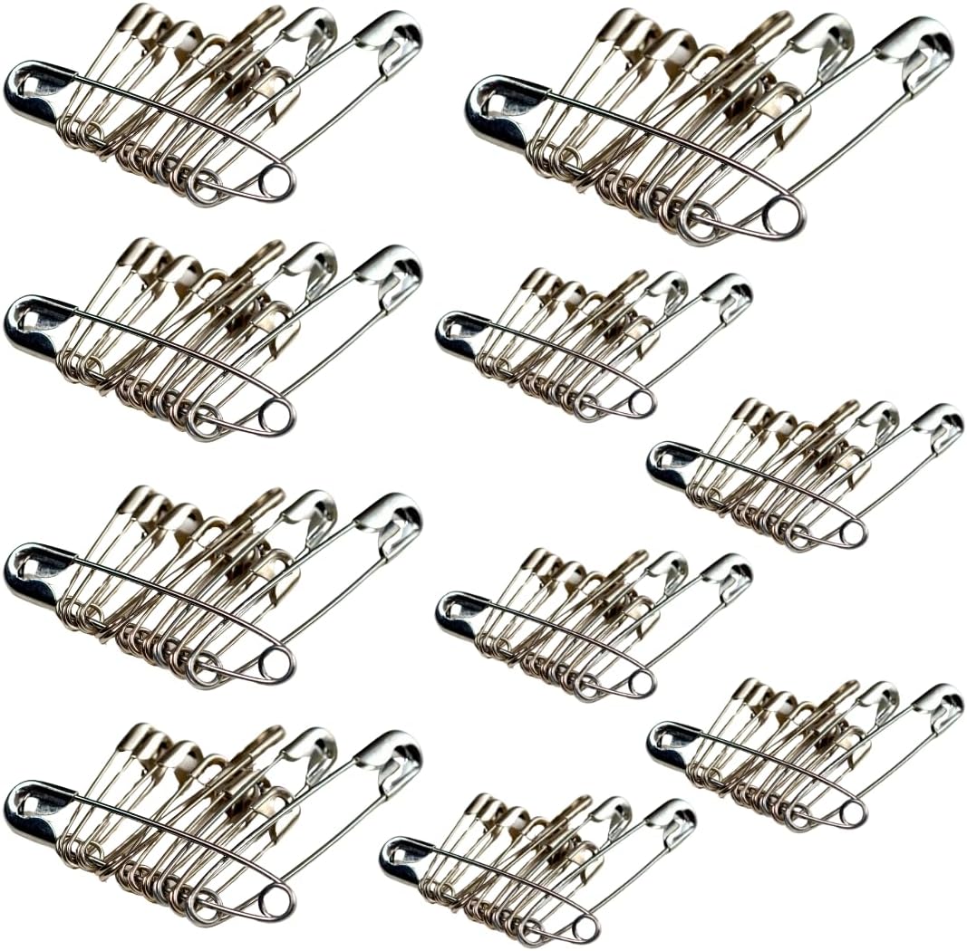 Zeniso® Women Standard Safety Pins, Pack of 100 Safety Pins, Pack in ...