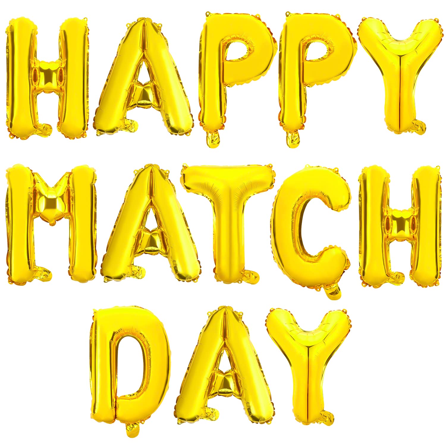 Snapklik.com : Happy Match Day Balloons Banner,18 Inch Gold Match Day ...