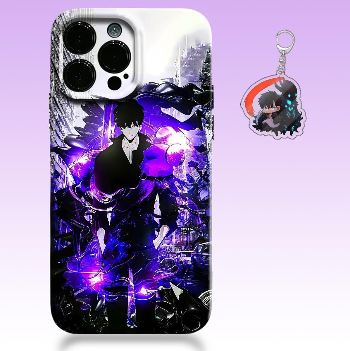 Amazon.com: SodaMeow Solo Leveling Phone Case Sung Jinwoo Igris Multi ...