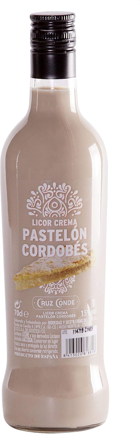 Licor Crema Pastelón Cordobés Cruz Conde 15º 700ml. : Amazon.es ...