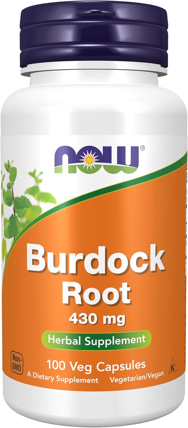 Amazon.com: NOW Supplements, Burdock Root (Arctium lappa) 430 mg ...