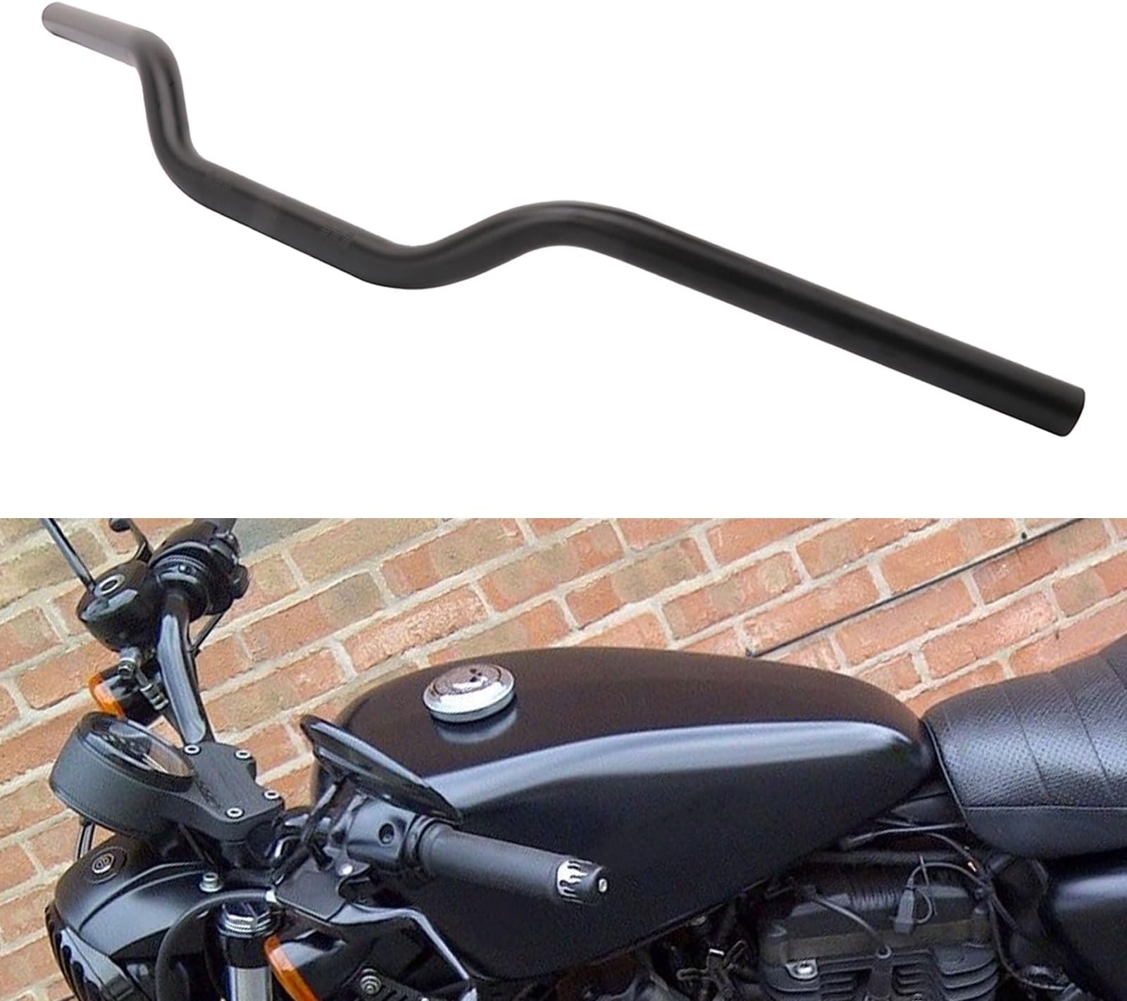 Amazon.com: Alpha Rider 1 inch Drag Style Steel Handlebars Drag Bar ...