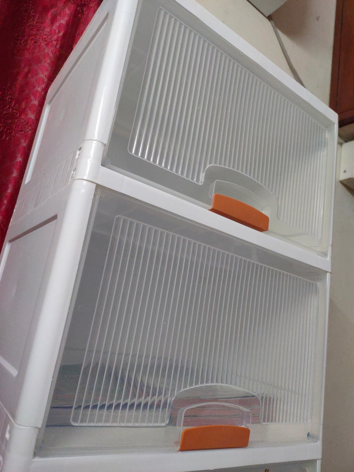 mechdel Cupboard Rack for Clothes Plastic Cabinet for Storage Foldable ...