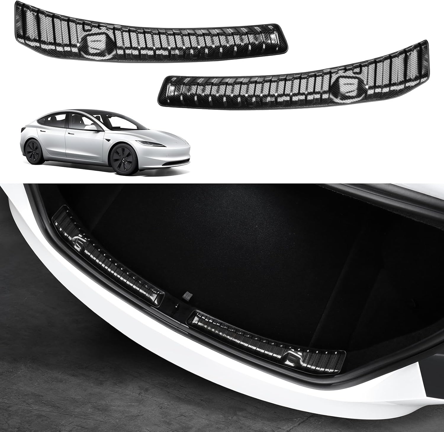 BASENOR 2024 Tesla Model 3 Highland Rear Bumper Guard Protector ...