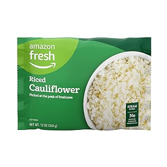 Amazon.com: Amazon Fresh, Steamable Riced Cauliflower, 12 Oz : Grocery ...