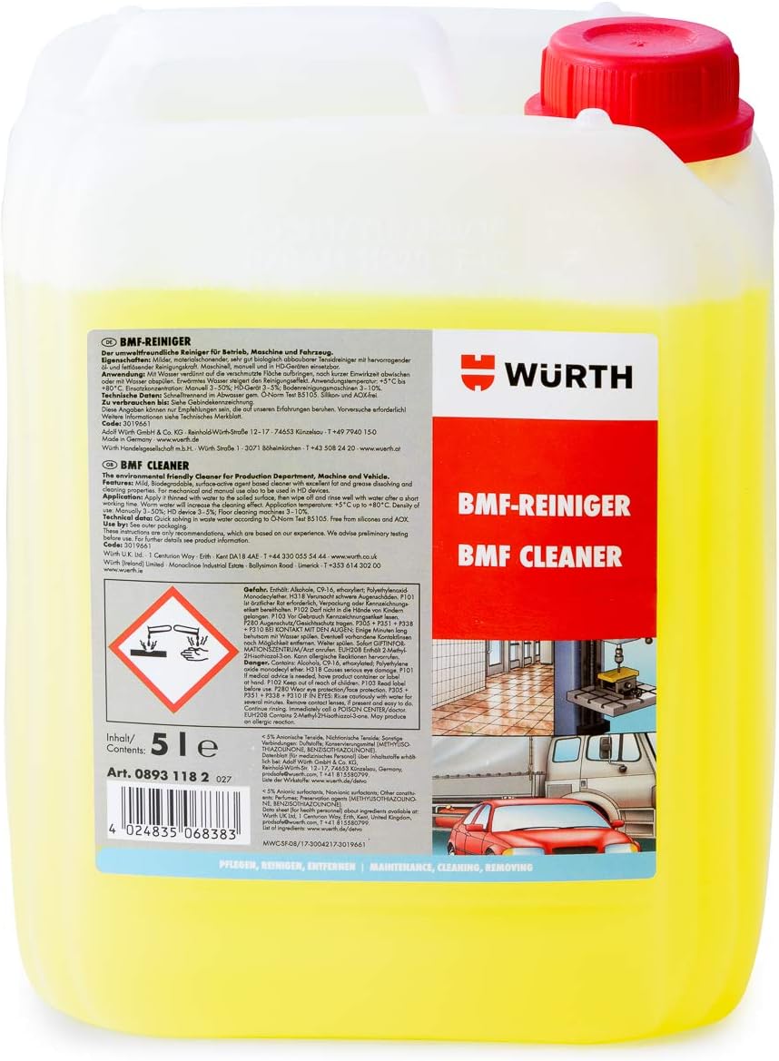 WÜRTH BMF Werkstattreiniger 5 Liter : Amazon.de: Gewerbe, Industrie ...