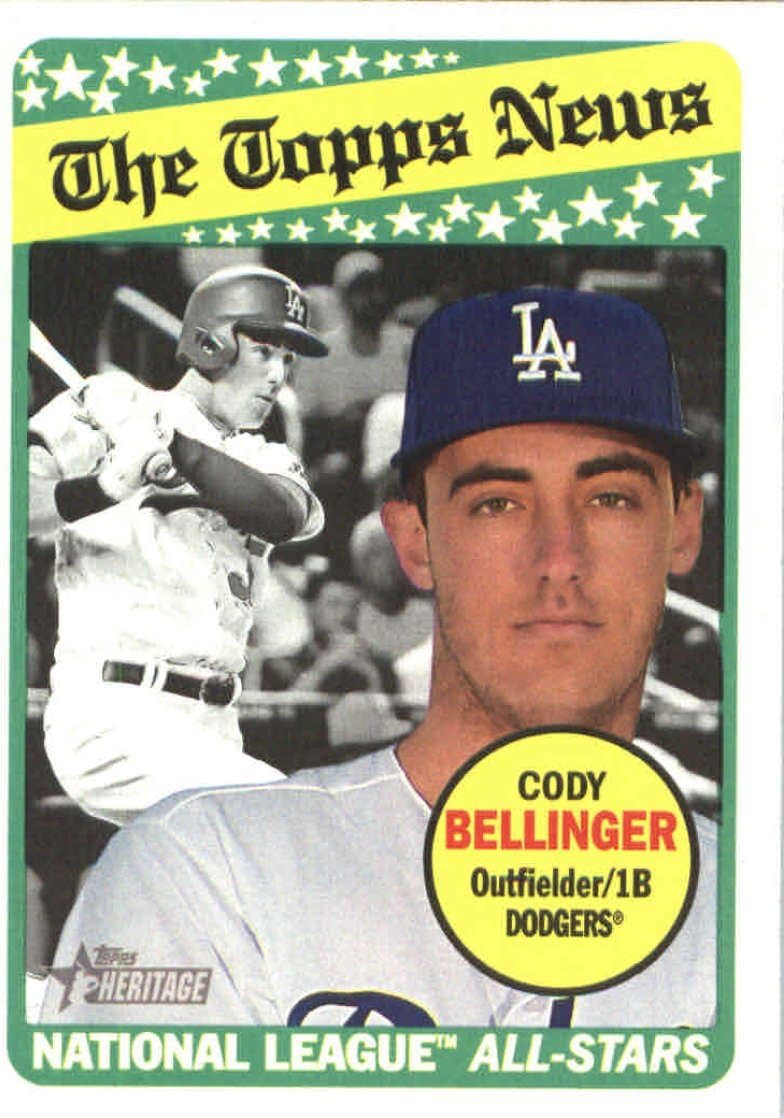 Amazon.com: 2018 Topps Heritage #298 Cody Bellinger Los Angeles Dodgers ...