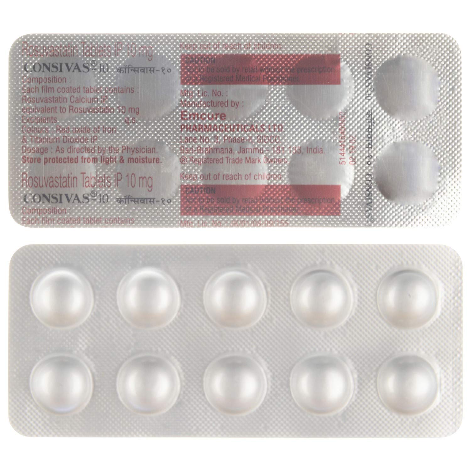 Consivas 10 - Strip of 10 Tablets : Amazon.in: Health & Personal Care