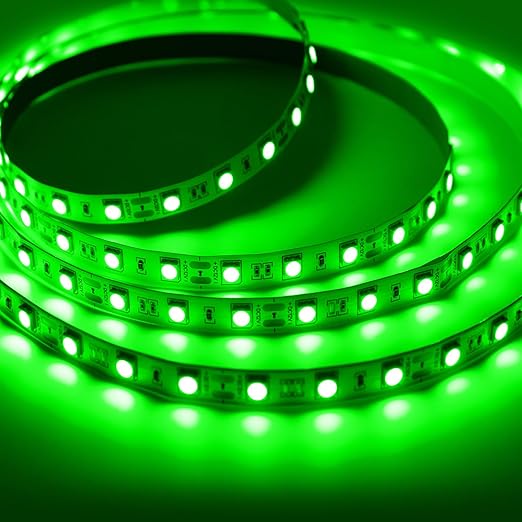 Amazon.com: iNextStation Green LED Lights 12V LED Light Strip 16.4ft/5m ...