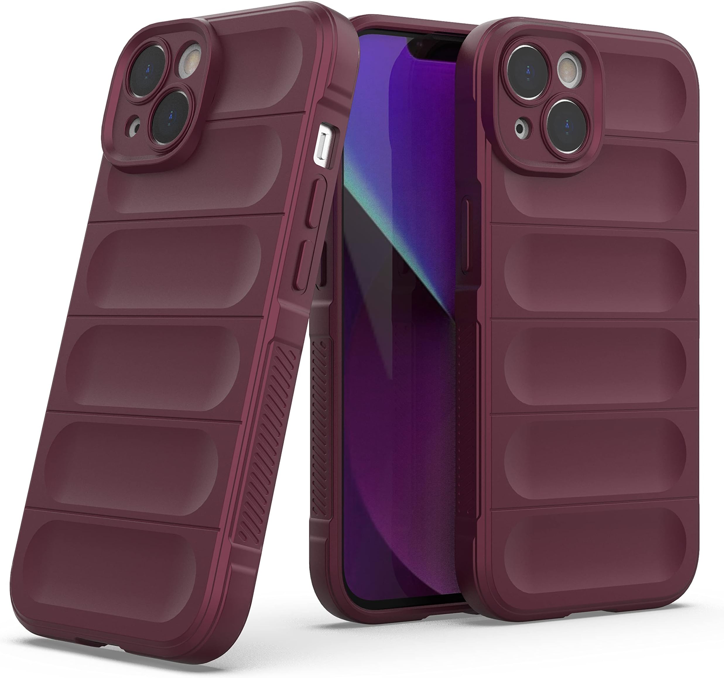 Amazon Brand - Solimo Puffer Case Camera Protection Soft Back Cover for ...