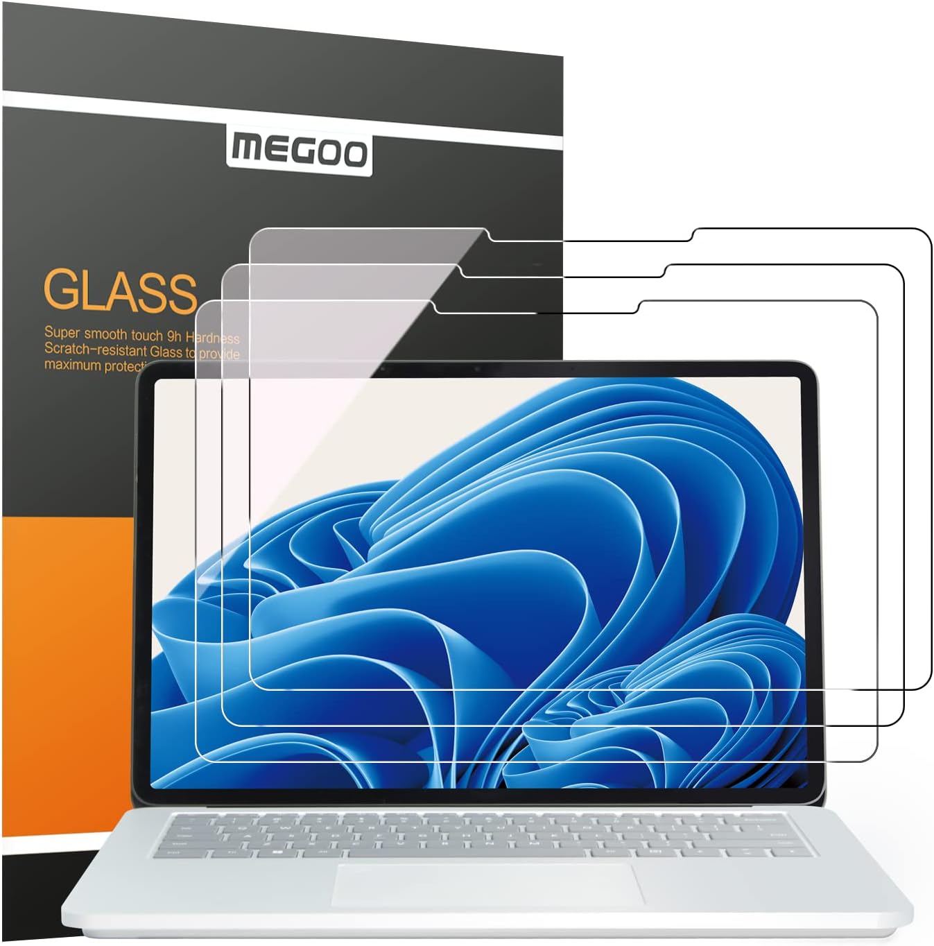 Amazon.com: Megoo [2 Pack Glass Screen Protector for Surface Laptop ...