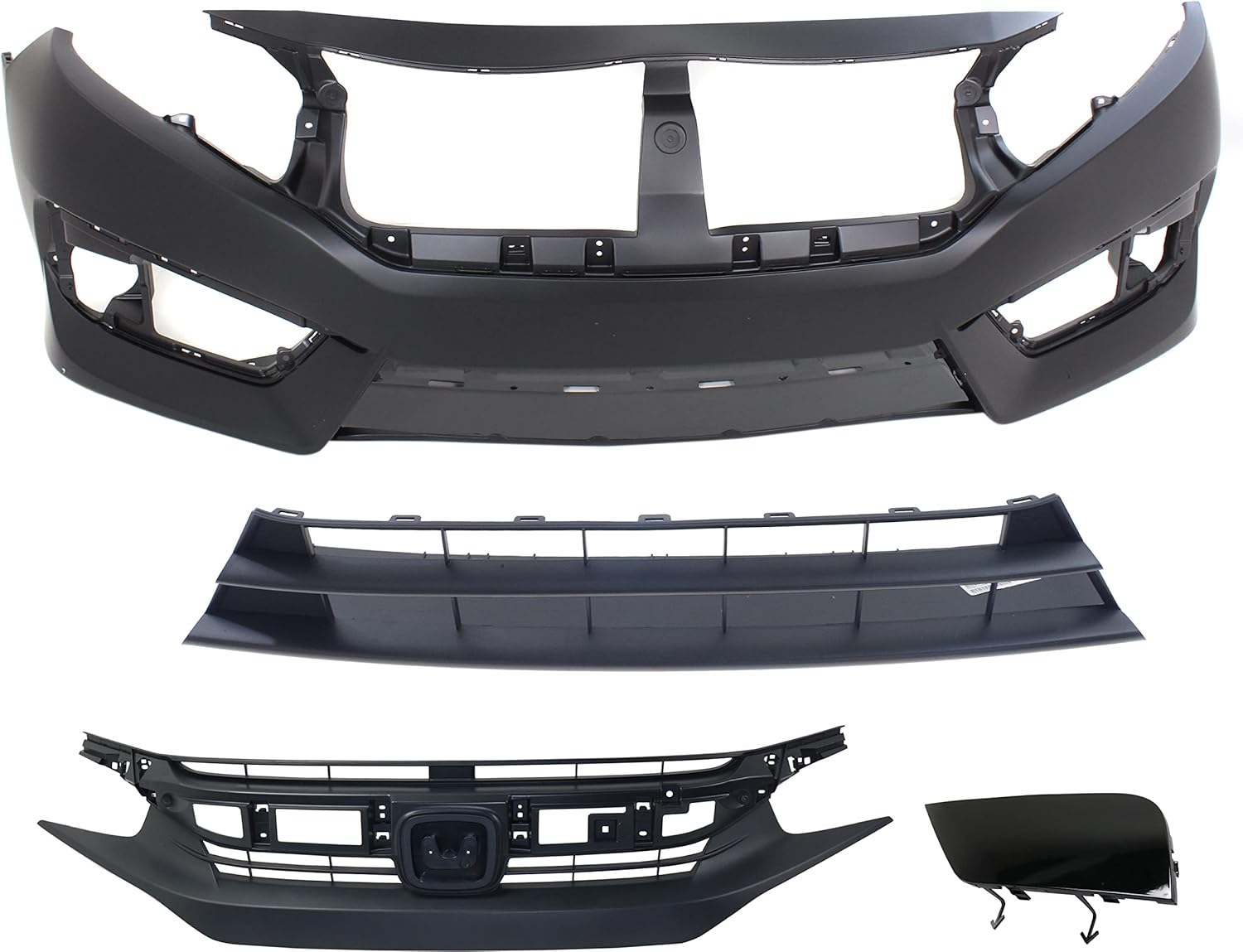 Amazon.com: Garage-Pro Front Bumper Cover For 2016-2018 Honda Civic ...