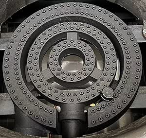 Amazon.com: Three Ring Burner (Propane Gas) with 2 Pipe Fitting for ...