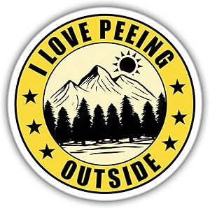 Amazon.com: Camping Sticker Camper Sticker I Love Peeing Outside ...